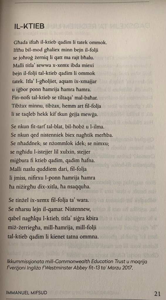 Il-Ktieb | It-tagħlim tal-Malti fl-iskejjel tal-Knisja